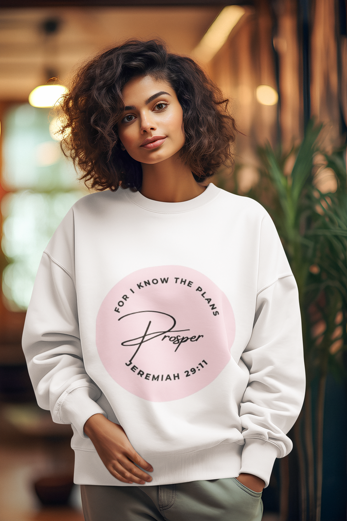 Prosper Jeremiah 29:11 Heavy Blend Sweatshirt, White – Blanco Brands